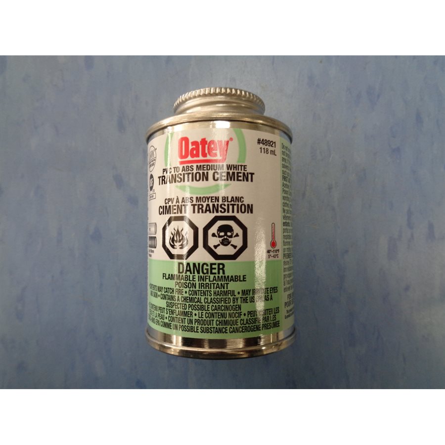 125 ML. DE COLLE DE TRANSITION ABS / PVC AVEC PINCEAU