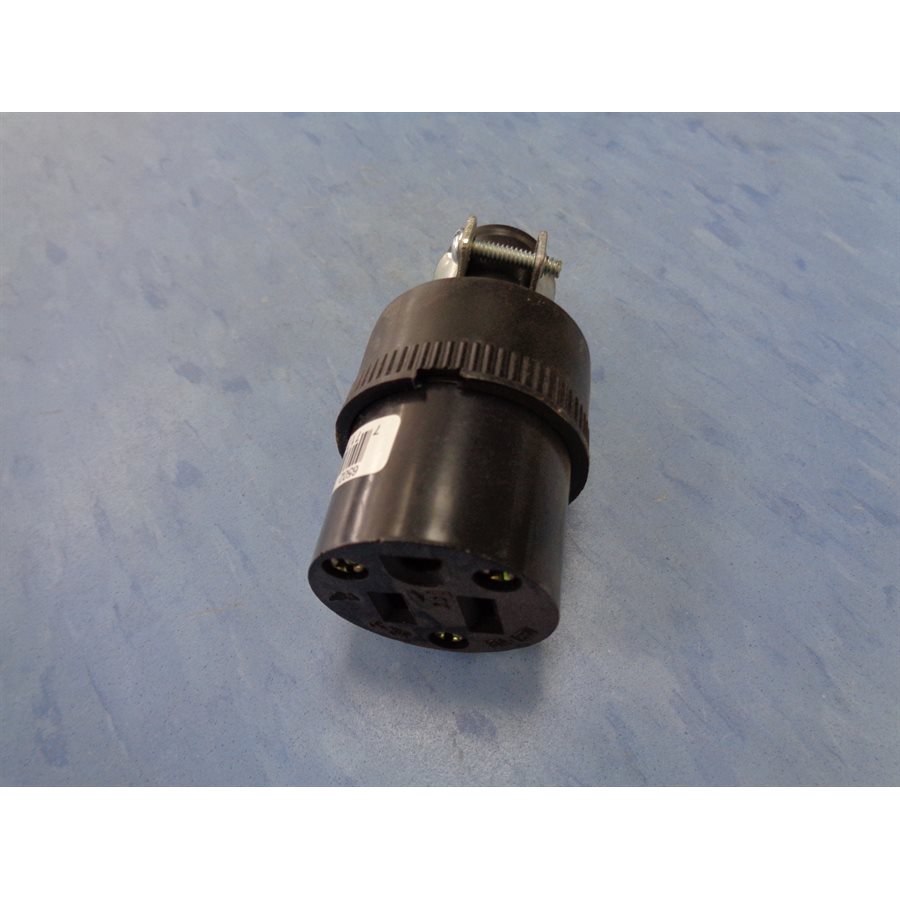 PRISE ÉLECTRIQUE FEMELLE NOIRE POUR EXTENSION